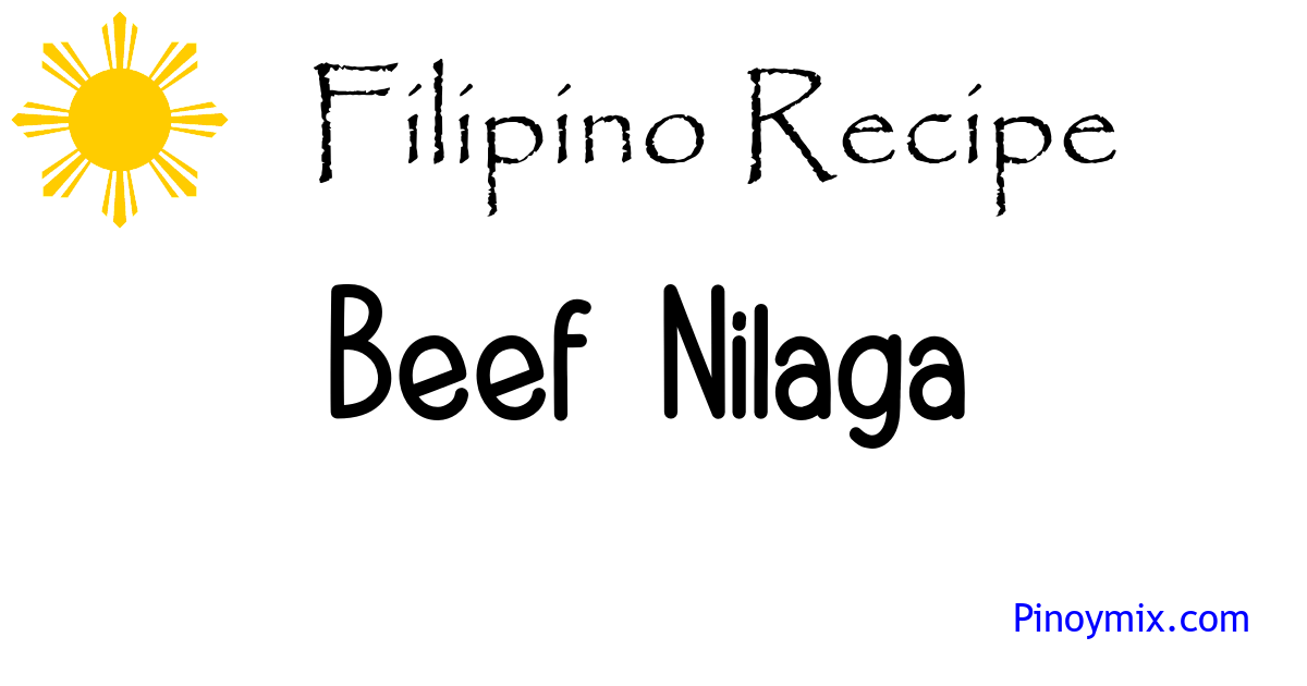 Beef Nilaga (Beef Stew) : Filipino Recipe - Pinoymix